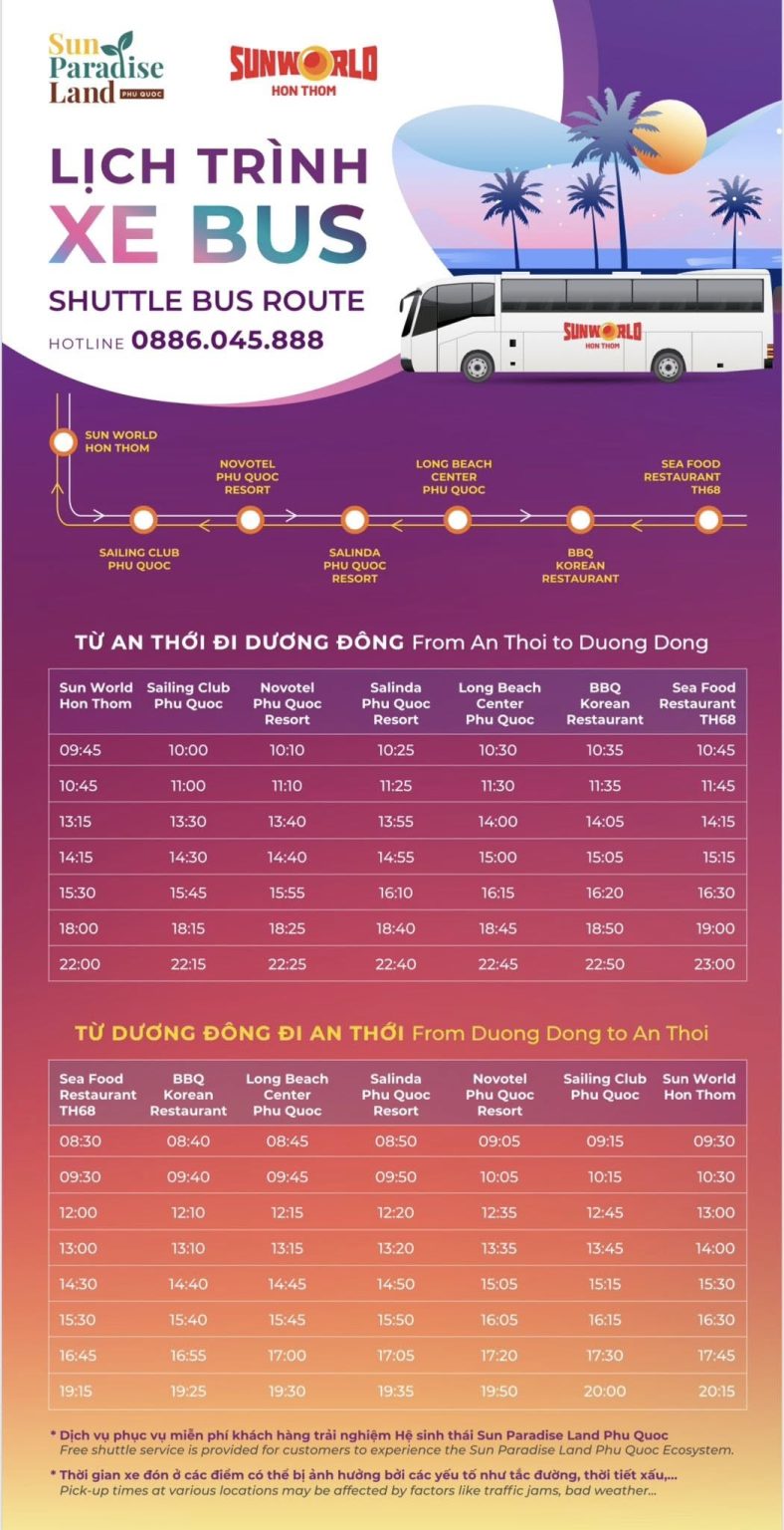 富國島Sunworld Bus免費巴士搭乘全攻略：從南部到中部不花冤枉錢 - 富國島自由行 Phu Quoc Travel
